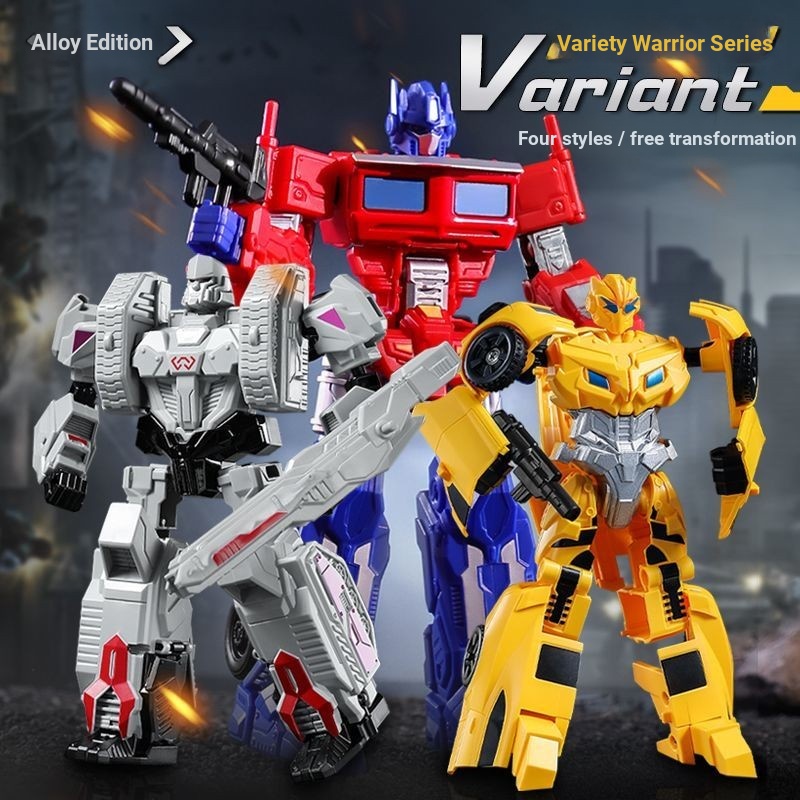 Transforming Optimus Prime Bumblebee King Kong Dinosaur Wire Rope Robot ...