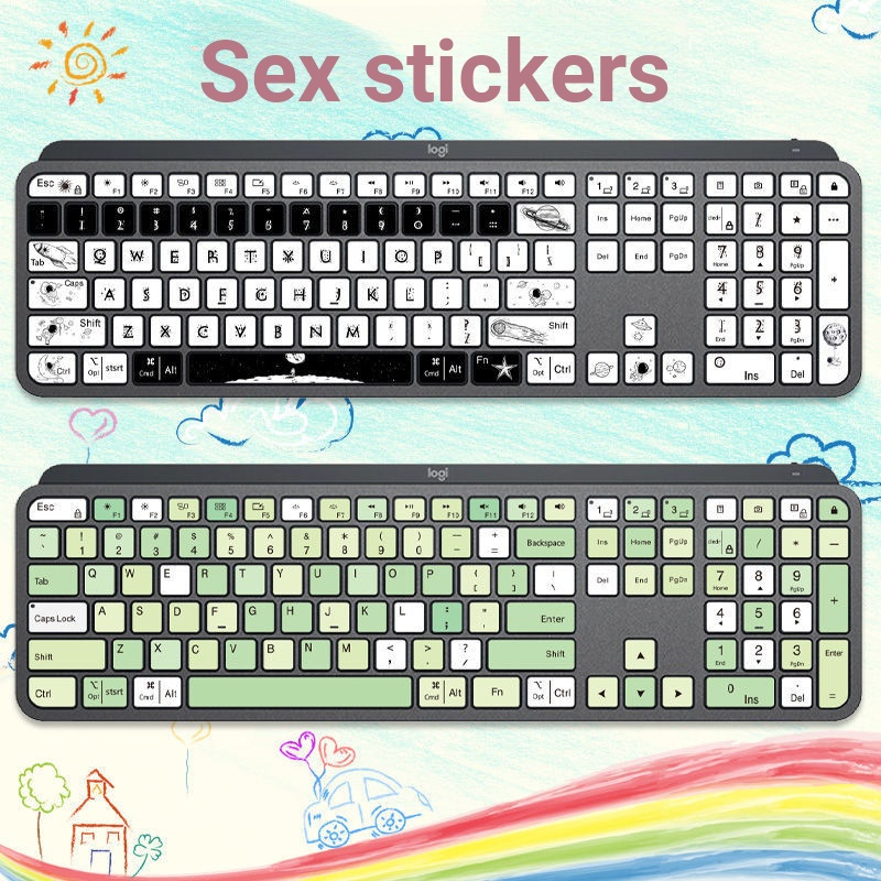 Yu Logitech MX Keys S and Craft Keyboard Stickers Button Stickers ...