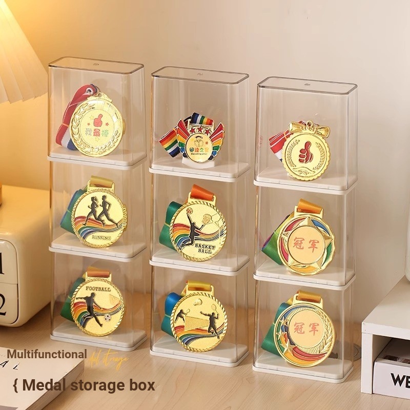Medal Photo Frame › Medal Display Box Marathon Gold Medal Suitable for ...
