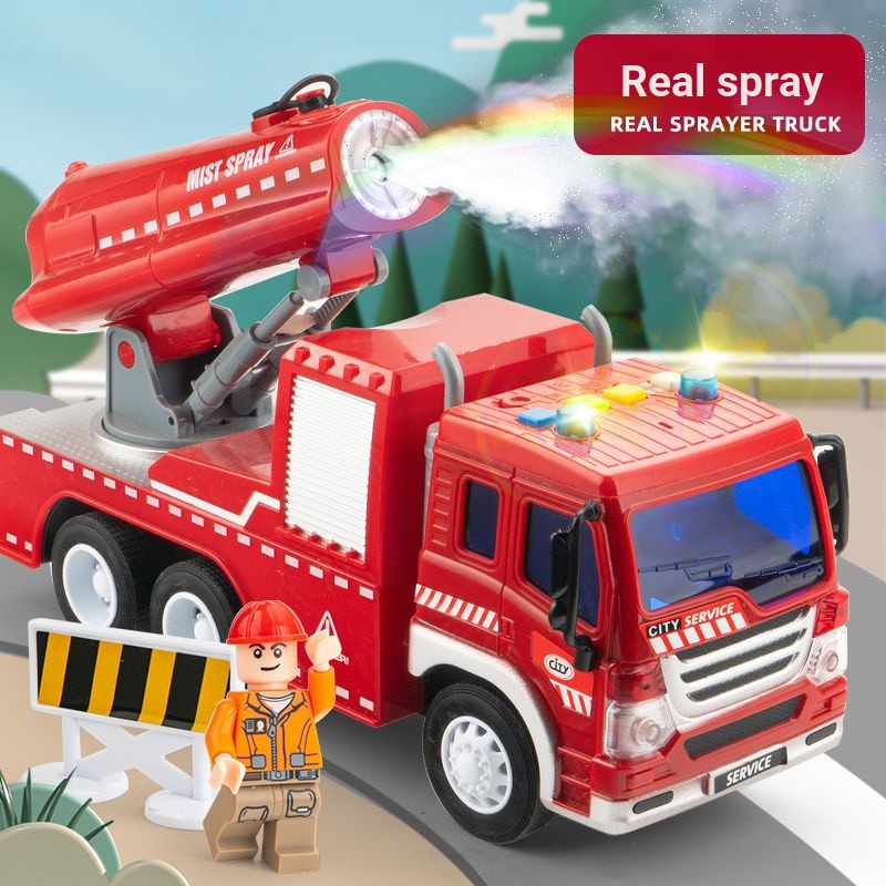 Sprinkler Toy Large Size Children Boy Toy Car Inertial Car Simulation ...