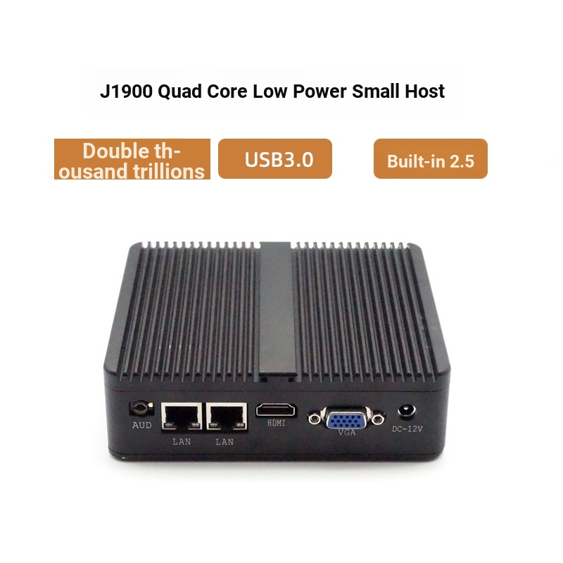 Industrial Control Host J1900 Small Host linux/win7 Fanless Embedded Mini Industrial Desktop ...