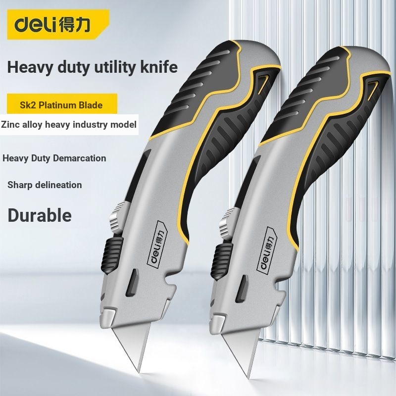 Utility Knife Heavy Industrial Grade Cutter Zinc Alloy All-Steel ...