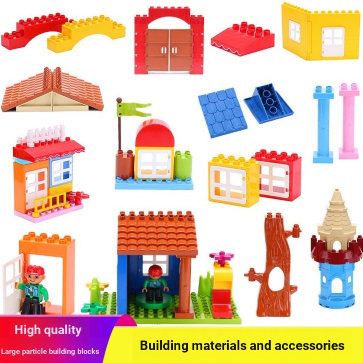 Large Particle Insert Building Blocks Castle House Building Accessories ...