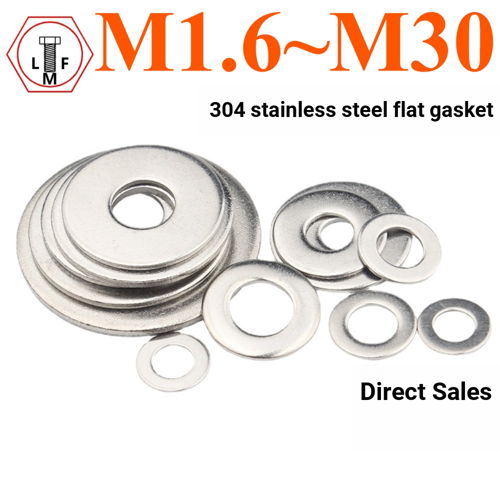 【LMF】 SUS304 ultra-thin flat washer enlarged metal washer thickened ...