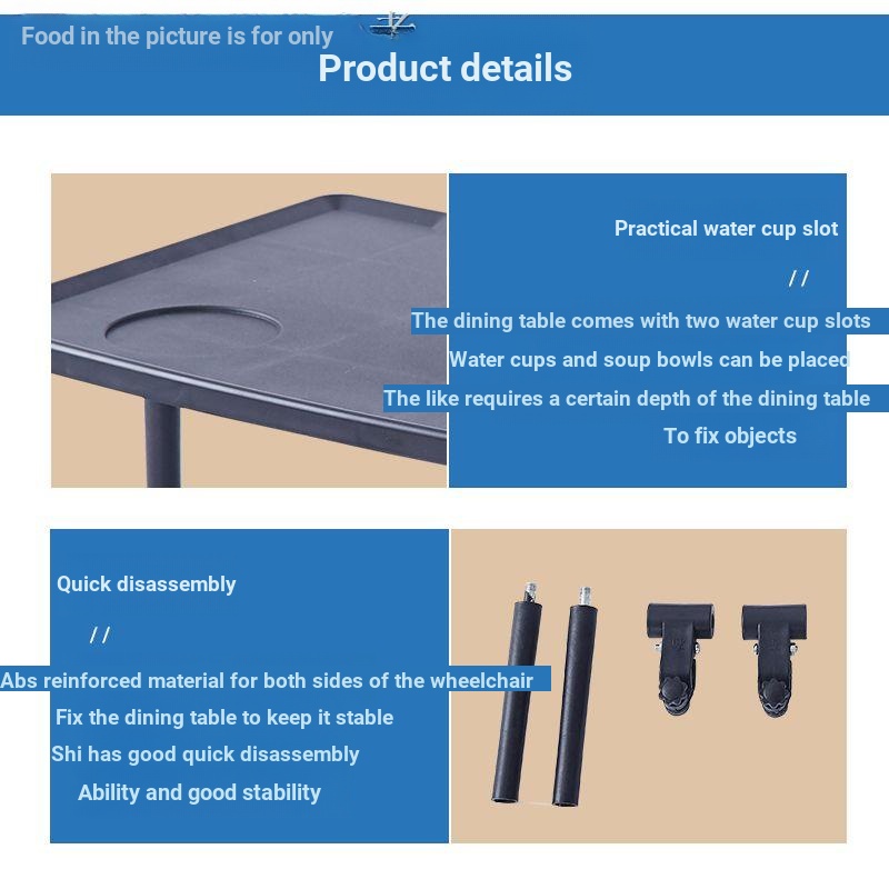 8.16 Wheelchair Special Dining Table Board Wheelchair Accessories ...