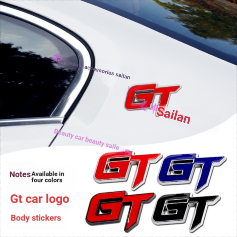 [GT Car Logo Sticker] Car Three-Dimensional GT Car Sticker Metal ...