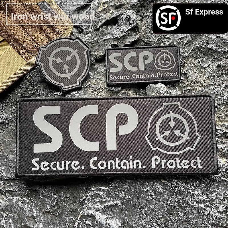 【Customized 】WG Reflective SCP Foundation Mobile Task Force SCP Logo 3D ...