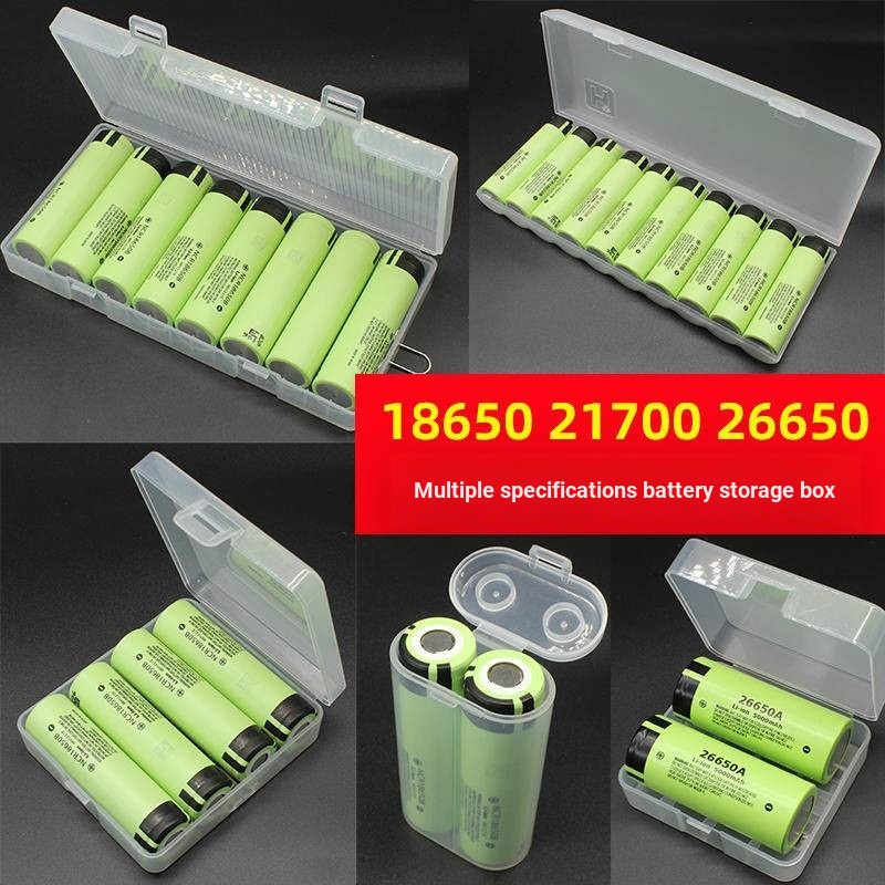 21700 Lithium Battery Storage Box 10 Sections 2 Sections 4 Sections 8 ...