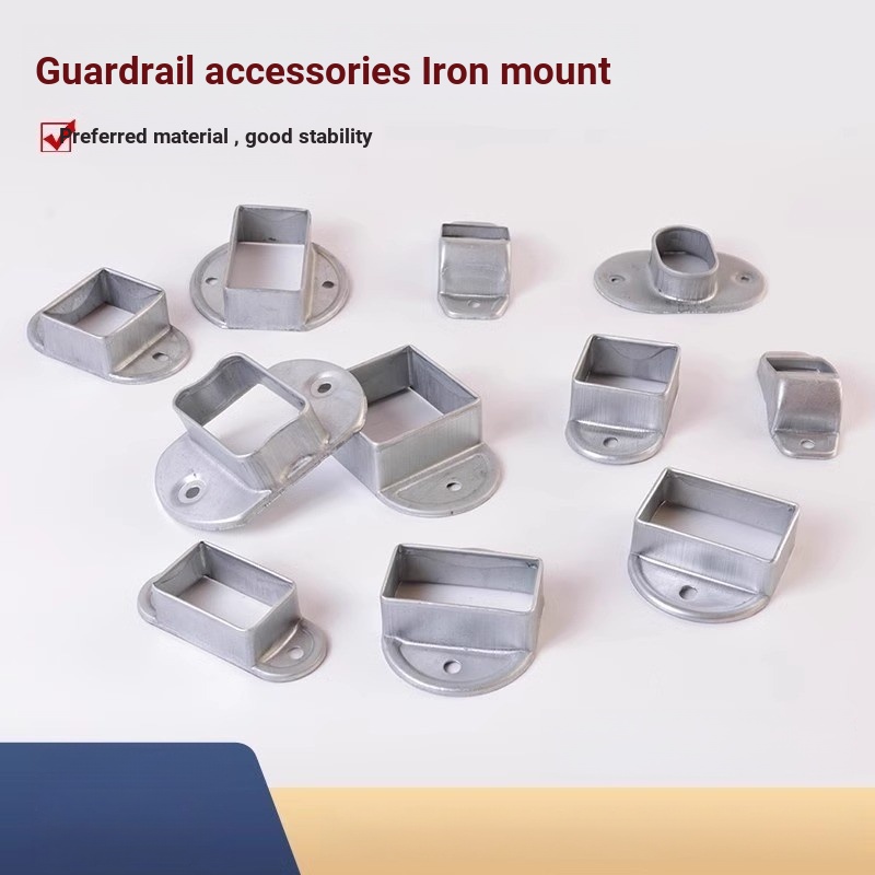 Guardrail Accessories Fixed Seat Base Galvanized Steel Balcony Fastener ...