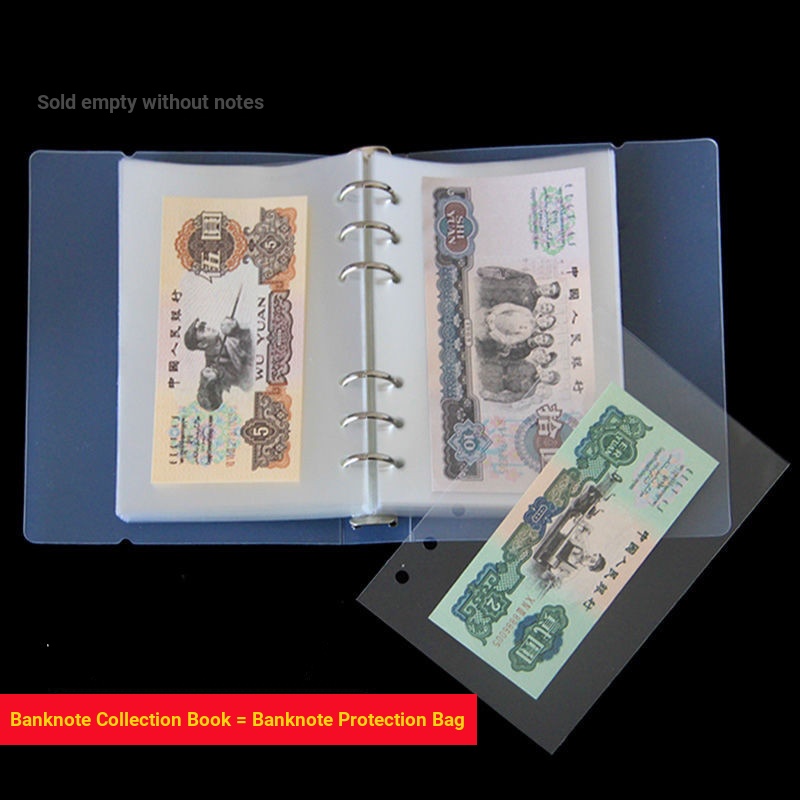 100 Pieces Banknote Collection Book Coin Collection Book Commemorative ...