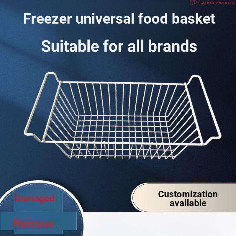 Shelf Freezer Built-in Storage Basket Refrigerated Basket Hanging ...