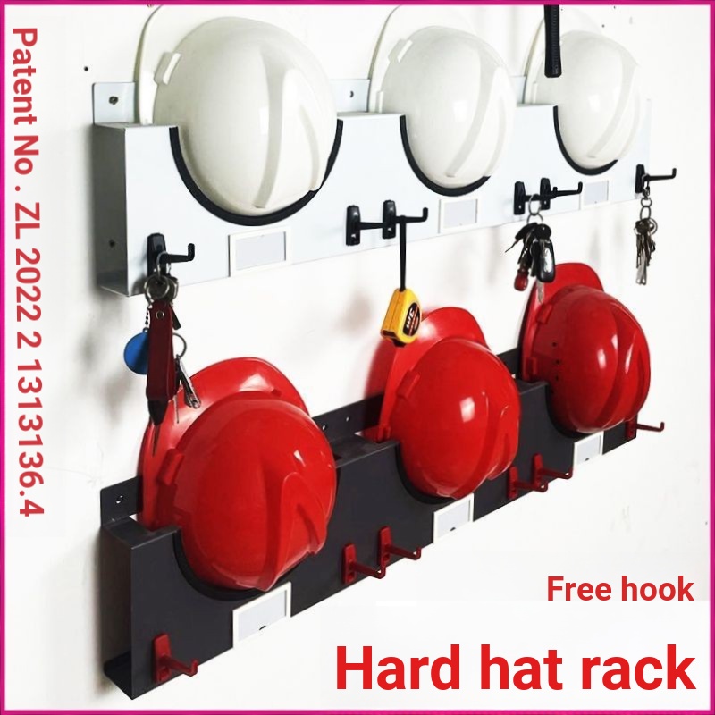 Safety Helmet Rack Wall-Mounted Placement Rack Wall-Mounted ...