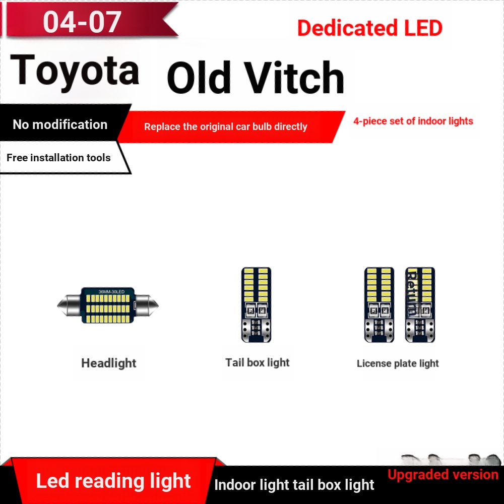 Toyota 04-07 Vios [Old Vios] Dedicated LED Reading Light Modified ...