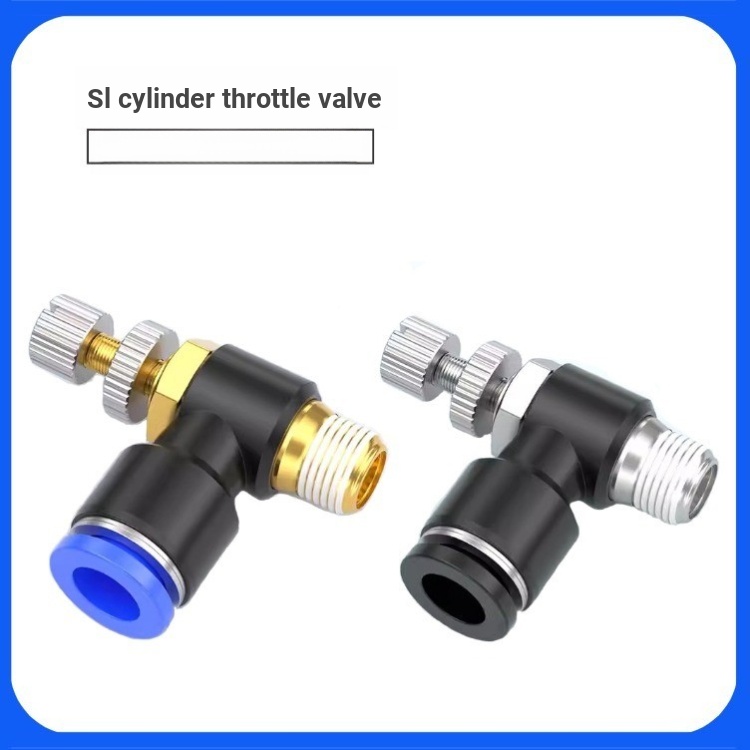 Adapter [94% Praise Rate] Trachea Quick Connector Cylinder Accessories L-Type Throttle Valve ...