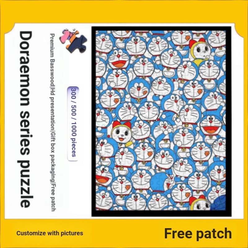 Doraemon Puzzle 1,000 Pieces with Photo Frame Adult Decompression ...