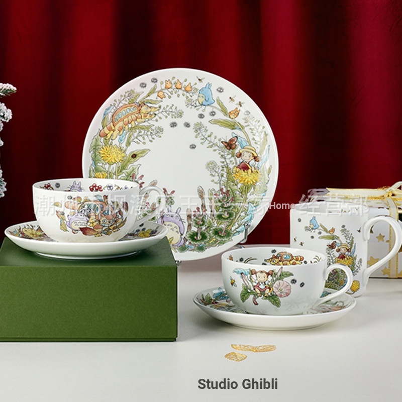 Totoro My Neighbor TOTORO Noritake Hayao Miyazaki Coffee Cup Cute Zewu ...