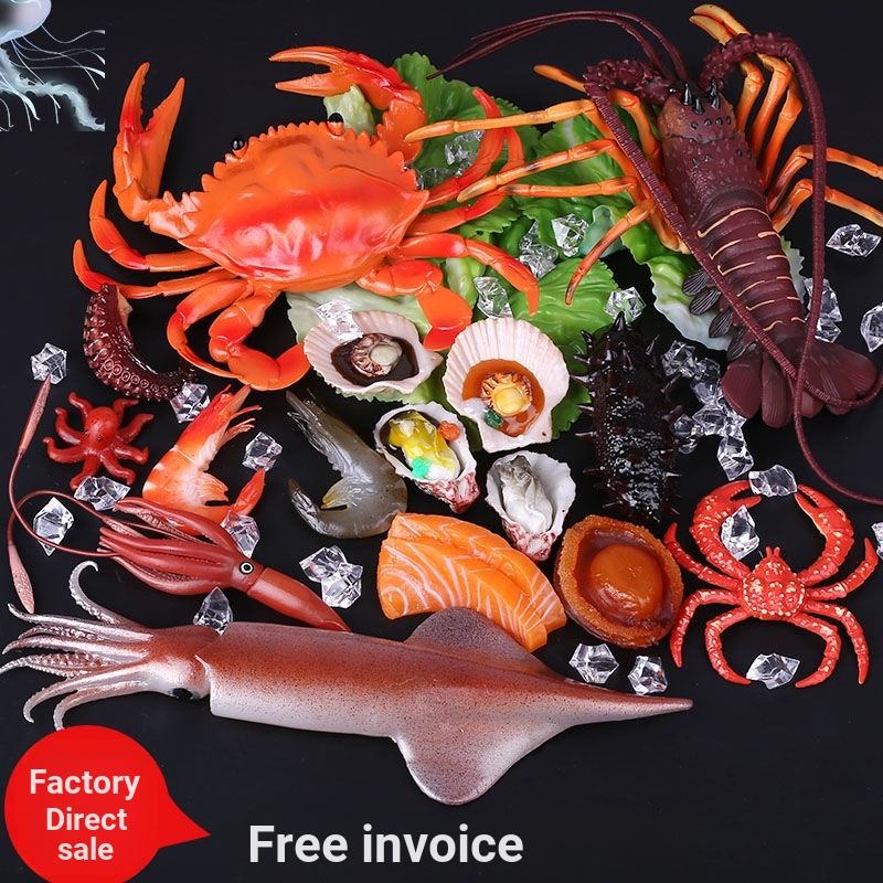 Seafood Model Simulation Shrimp Crab Octopus Squid Fruit Vegetable ...