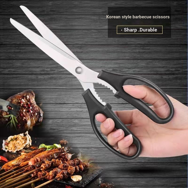 Barbecue Scissors Korean Kitchen Scissors Extended Barbecue Food ...
