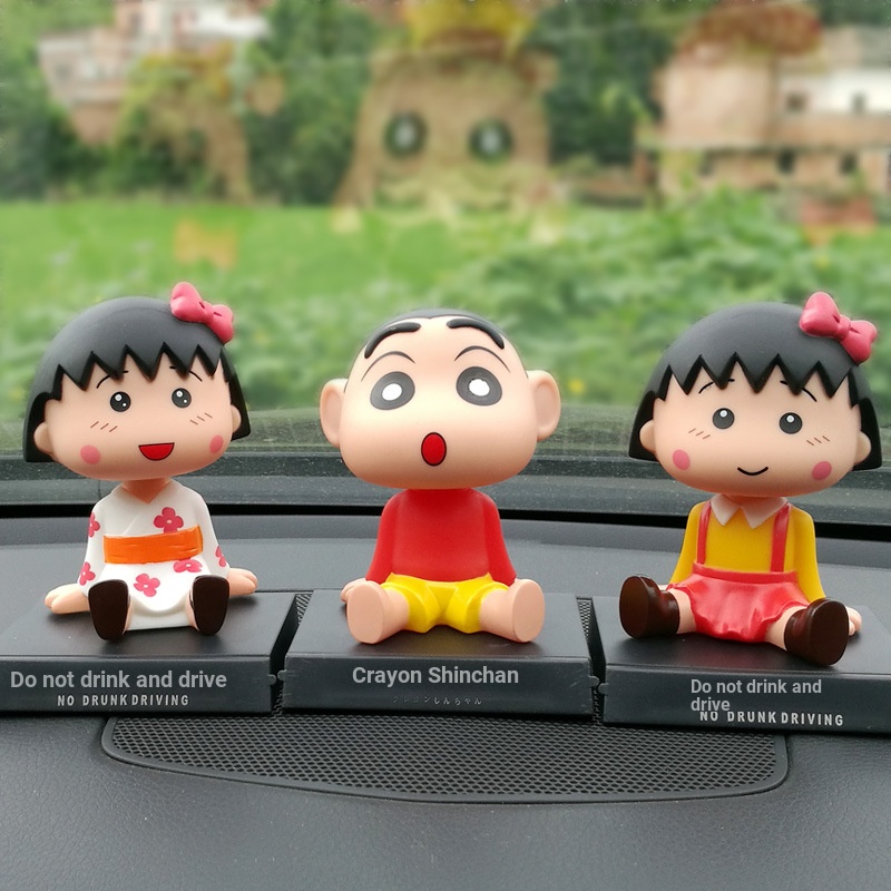 Crayon Shin-Chan Cherry Maruko Car Ornaments Cartoon Car Interior ...