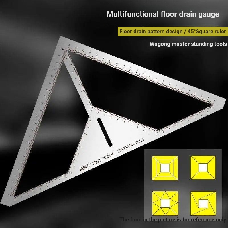 ((PVC Pre-buried Floor Drain) Floor Drain Ruler Flower Shape Engraving ...