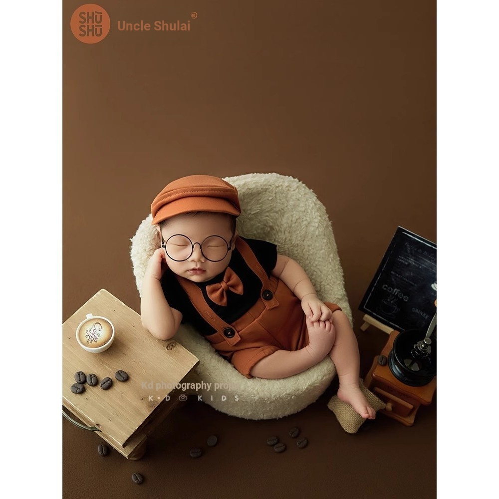 Newborn Photography Clothing Baby Photo Clothes British Gentleman Theme ...