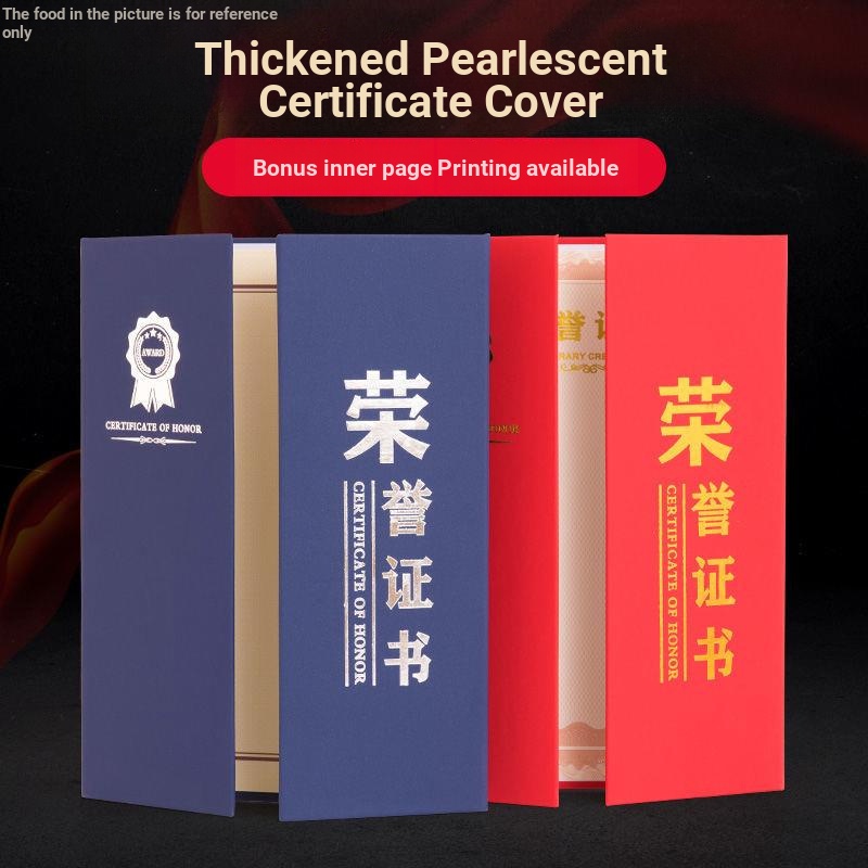 European Style Honor Certificate Appointment Letter Red Blue Pearl ...