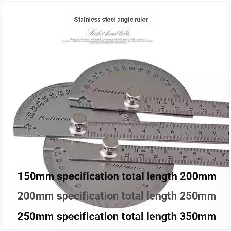 Angle Ruler Stainless Steel Measuring Angle Large Protractor ...