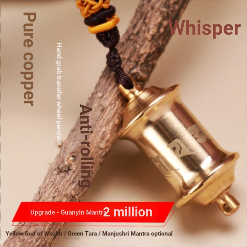 Anti-reverse Pure Copper Hand-Holding Finger Twisting Prayer Wheel Tube ...