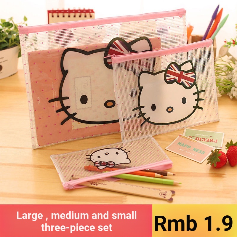 (((File Bag Waterproof File Bag) Creative Student Stationery Cute ...