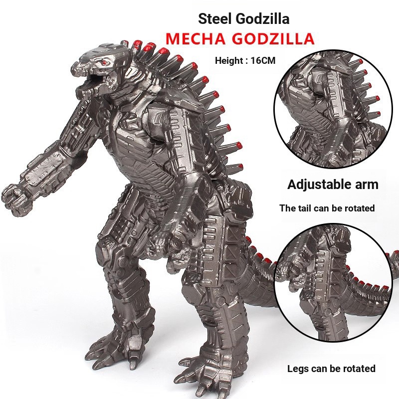 Soft Rubber Large Mechanical Steel Godzilla Machine Dinosaur King Kong ...
