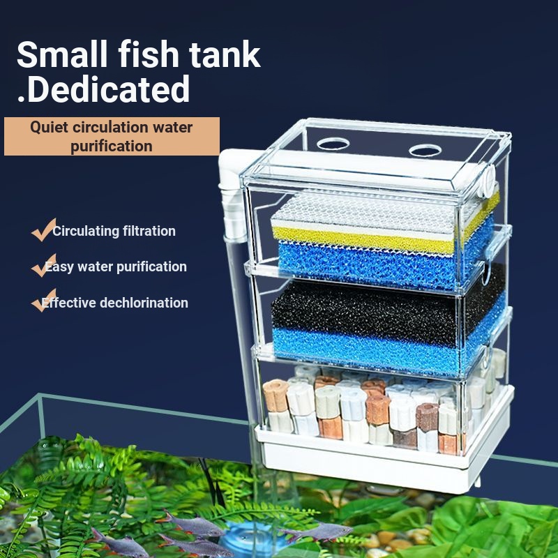 Small Fish Tank Dedicated Filter Drip Box Turtle Tank Filter Box Wall ...