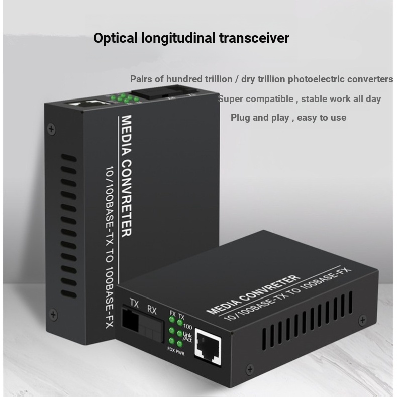 100m 100M/1,000M Gigabit Single Mode Single Fiber Optical Fiber ...