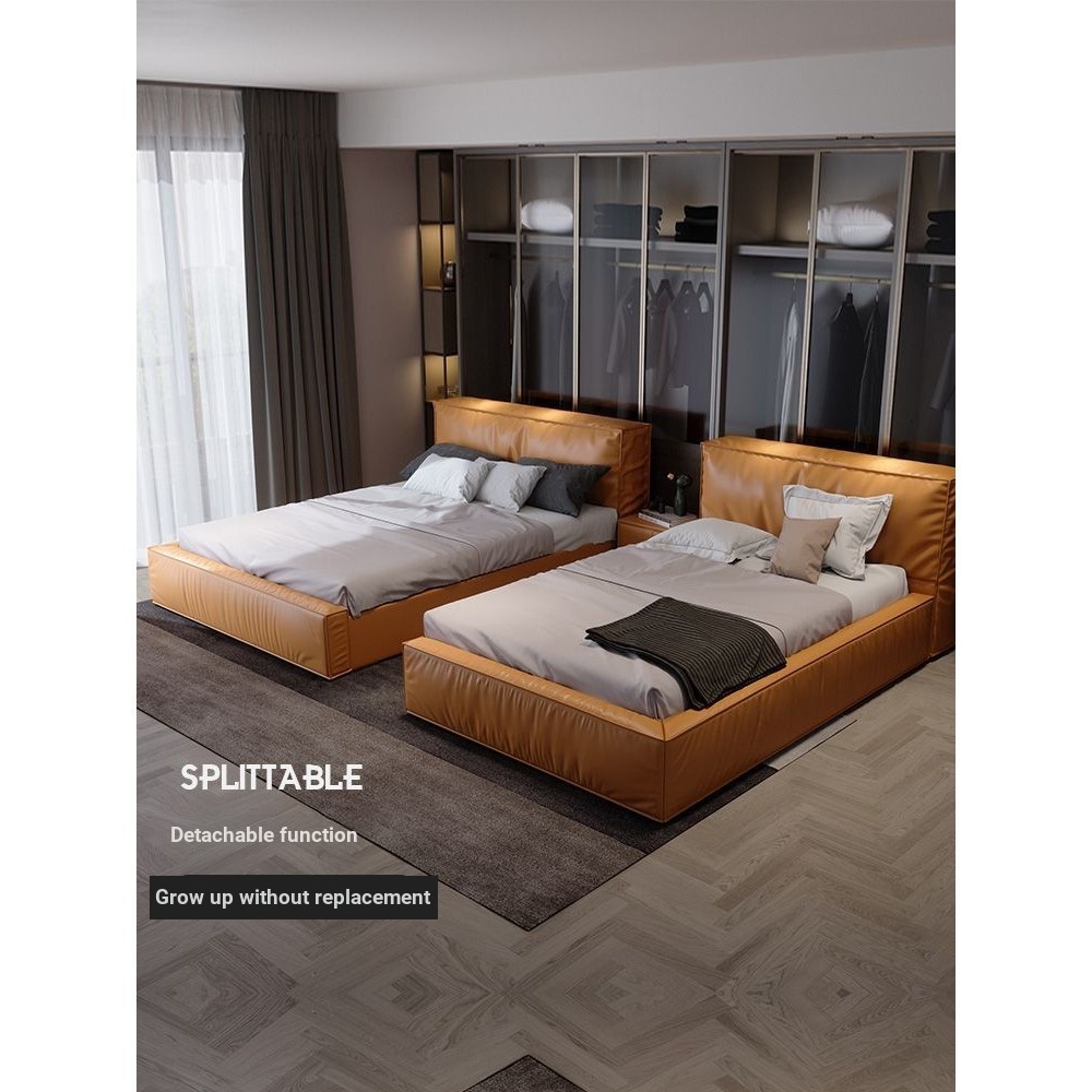 Q22 Parent-Child Bed Mother-Child Bed Tatami Bed Two-Tire Bed Family ...