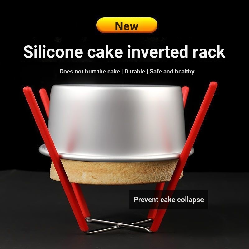 Four-claw Stainless Steel Chiffon Cake Bread Upside Down Foldable ...