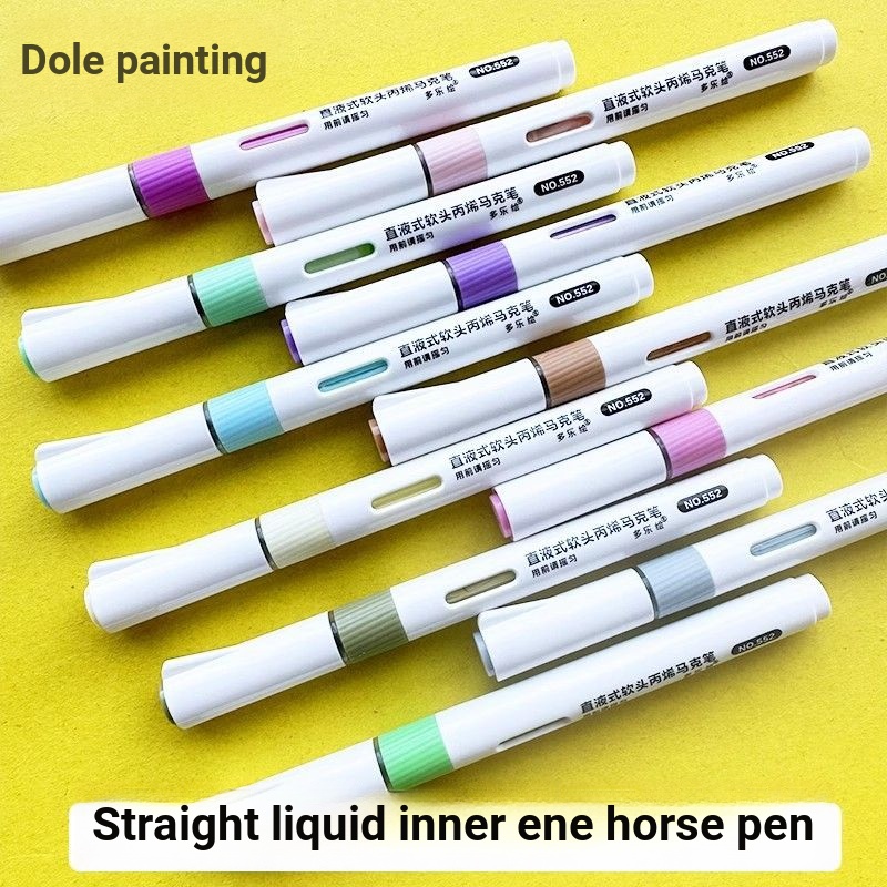 Marker Dole Painting Straight Liquid Acrylic Marker Soft Tip Impervious ...
