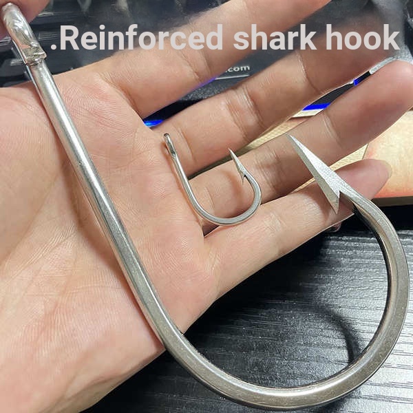 Extra Large Shark Hook Stainless Steel Sturgeon Tuna Grouper Giant ...