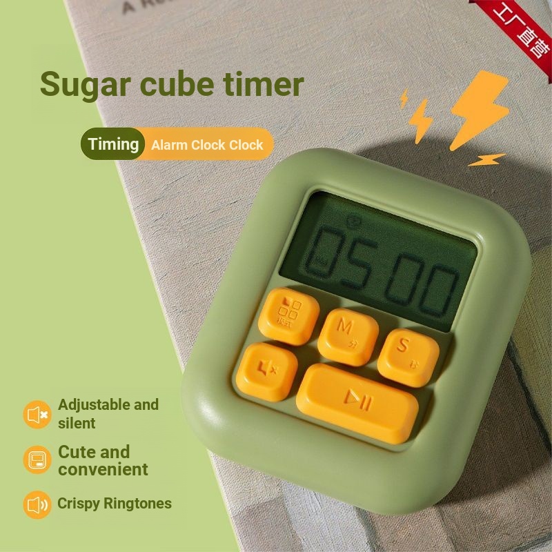Daxing Cube Sugar Student Timer Kitchen Cooking Desktop Reminder Timer ...