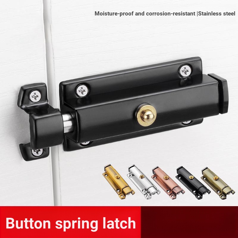 Stainless Steel Pin Automatic Spring Door Pin Button Wooden Pin Anti ...