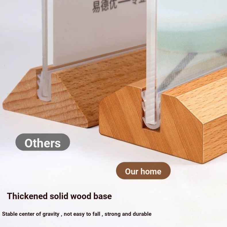 Desktop Billboard Selected Acrylic Price Display Card A4 Stand Table ...