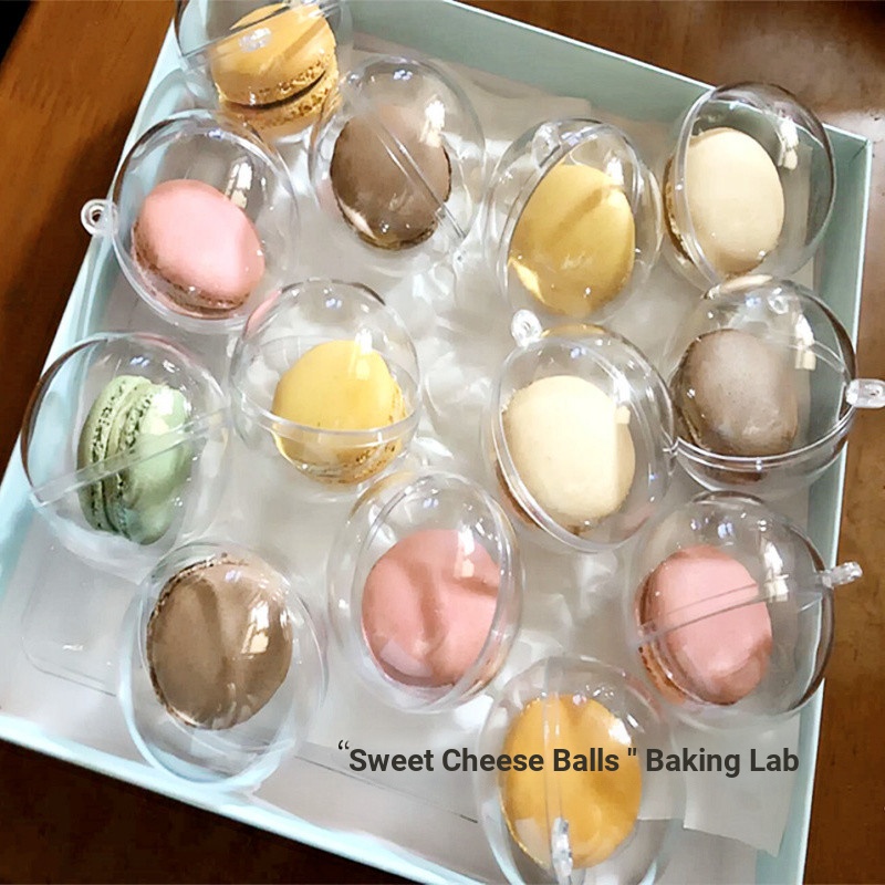 [Macaron Packaging Box] Macaron Transparent Spherical Packaging Box ...