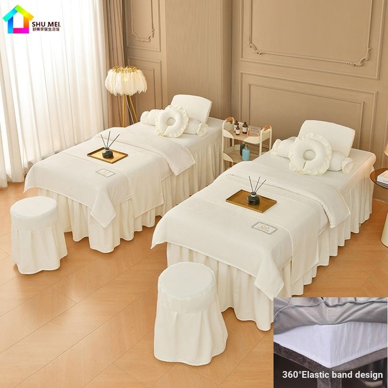 High-End Plain Color Beauty Bedspread Beauty Bed Sheet Beauty Bed Pack ...