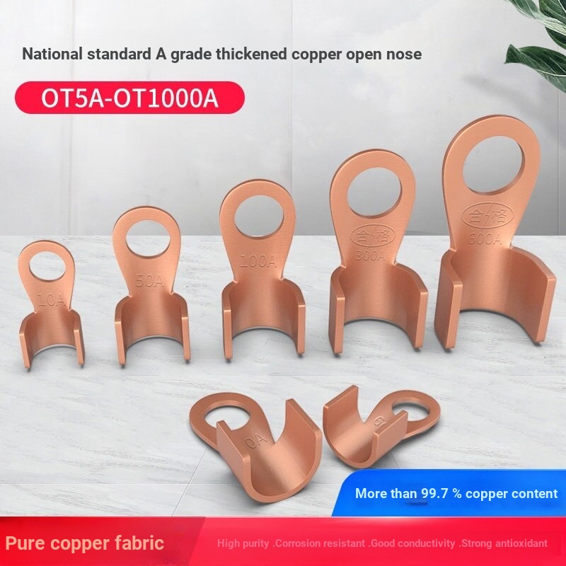 Copper Nose Cold-Pressed Terminal Terminal Round Nose Round Copper Wire ...