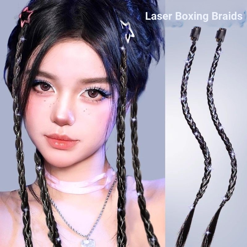Laser Braids Laser Boxing Braids Girl Group Sweet Cool Twist Braids ...