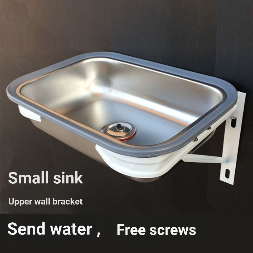 Sink Single Sink Small Apartment Small Space Size Stainless Steel ...