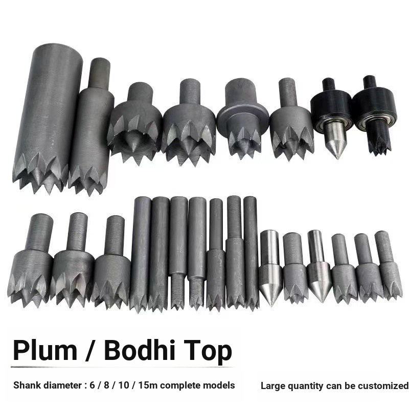 FZNN Beads Plum Blossom Top Woodworking Lathe Thimble Rotary Thimble ...