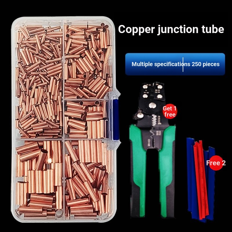GT Small Copper Tube Copper Wire Connection Tube Cold Pressed Soft Wire ...