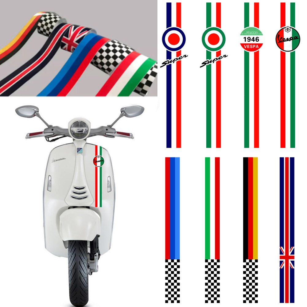 Piaggio Vespa Motorcycle Stickers Waterproof Decals【On Stock】 | Shopee ...