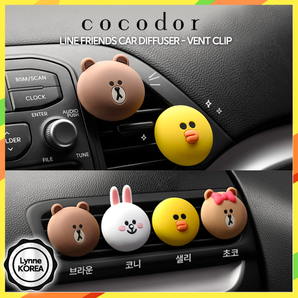 COCODOR NEW Cocodor Line Friends Car Diffuser Smart Scent Vent Clip ...