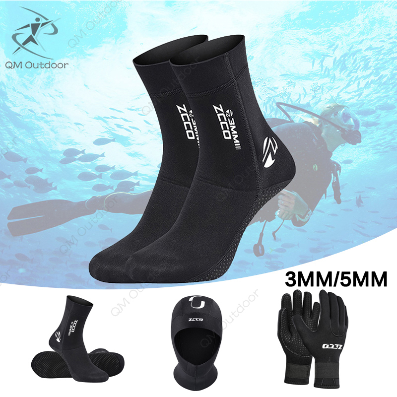 Water Sports Diving socks 3mm/5mm neoprene slip Snorkeling Boots ...