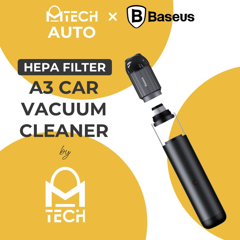 BASEUS A2 / A3 Car Vacuum Cleaner wireless cordless Mini Handheld Auto ...